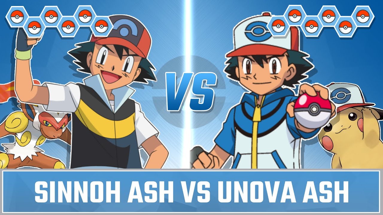 Ash Ketchum Pokemon Battle: Sinnoh Ash vs Unova Ash - YouTube