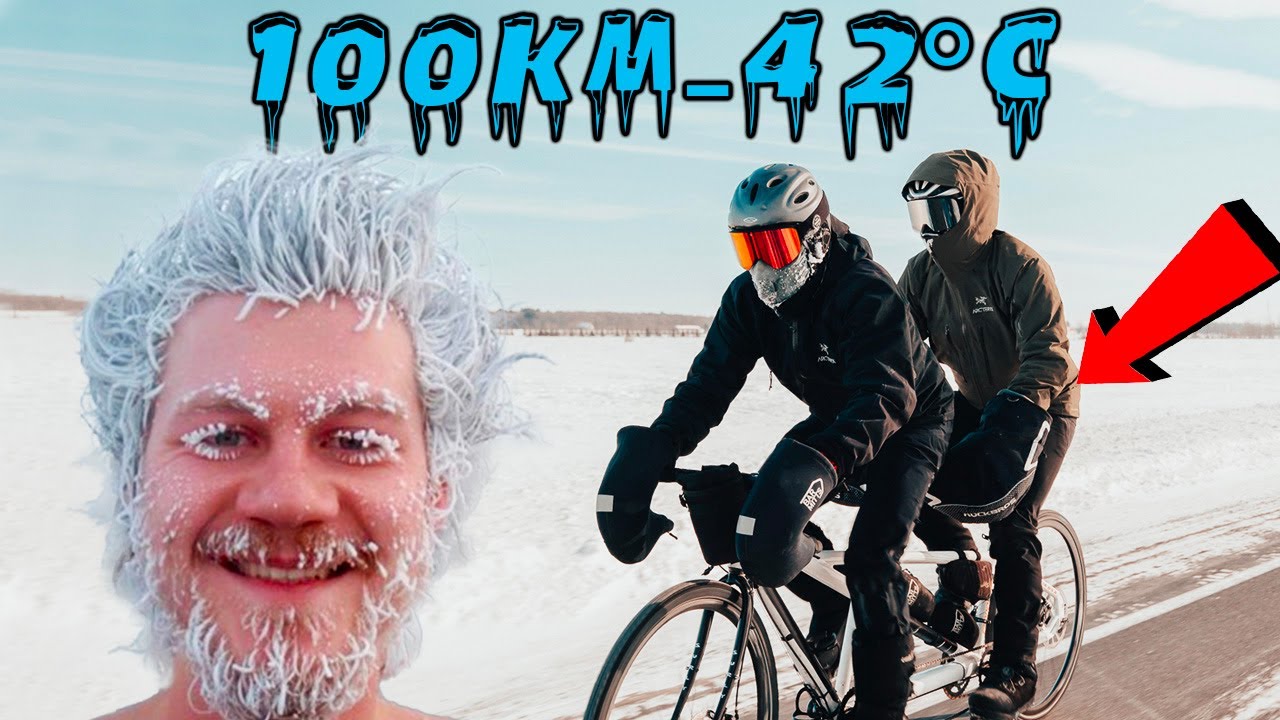 We Survived a Polar Vortex on a Tandem Bicycle - YouTube
