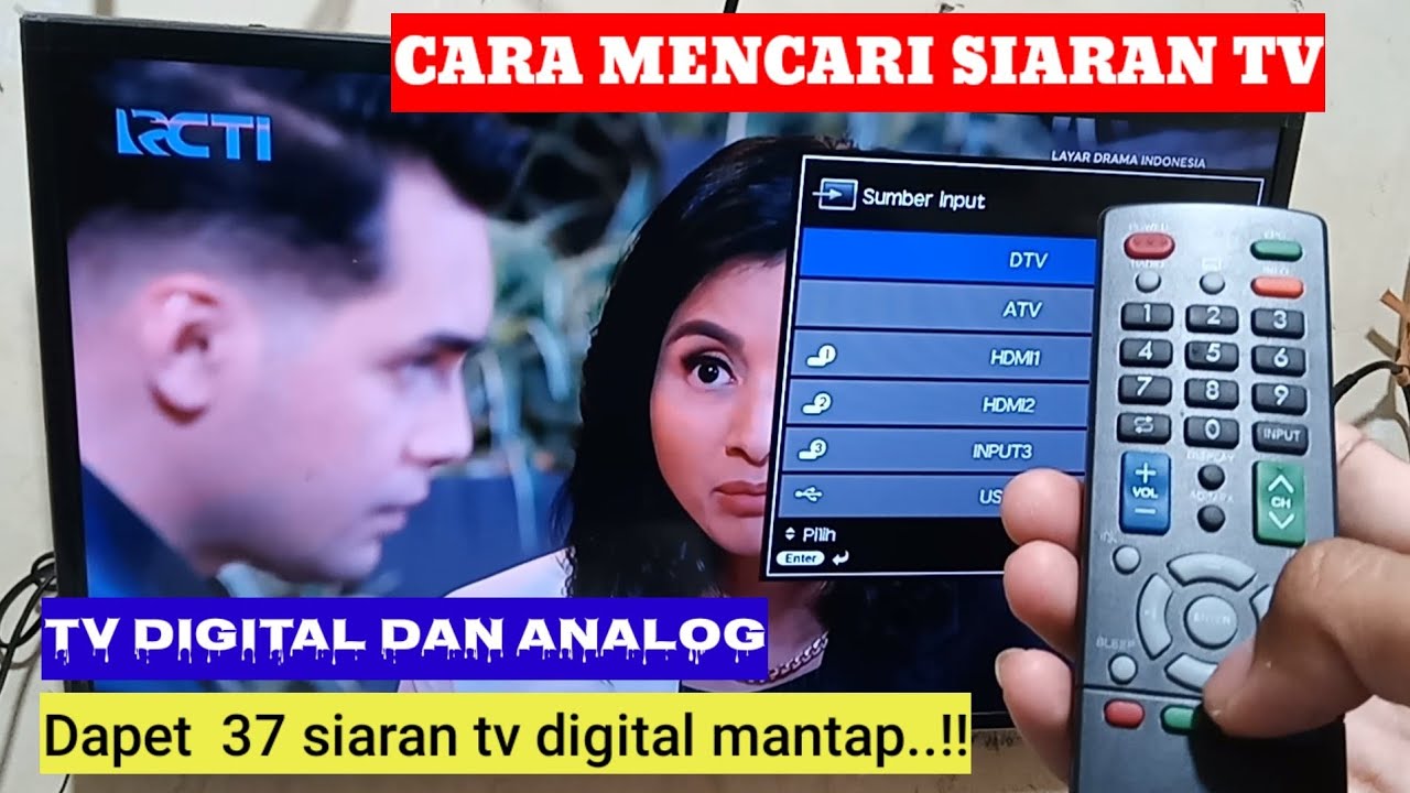 🔴Cara program / mencari siaran TV DIGITAL || TV SHARP 2T - C32DD1i ...