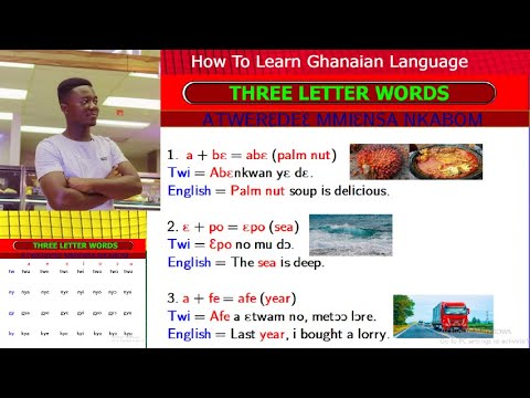 How To Learn Three Letter Words In Ghanaian Language (Asante Twi) - YouTube