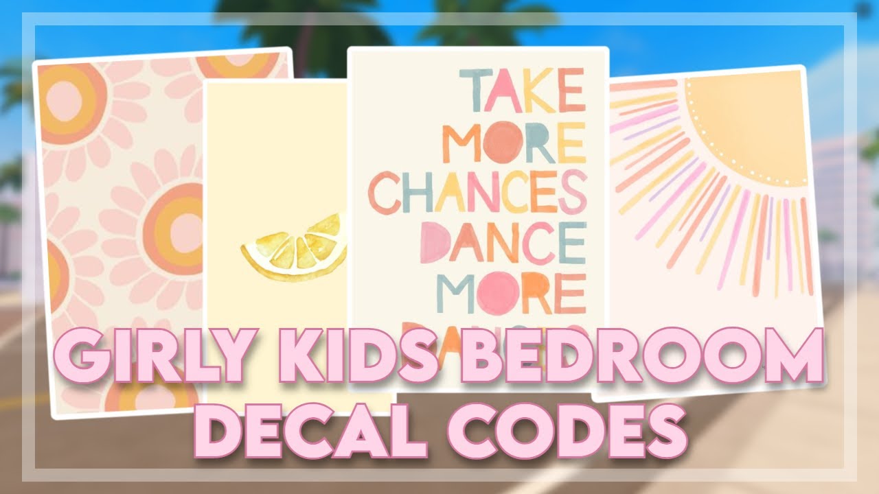 GIRLY KIDS BEDROOM PAINTING DECAL CODES For Berry Avenue And Bloxburg ...