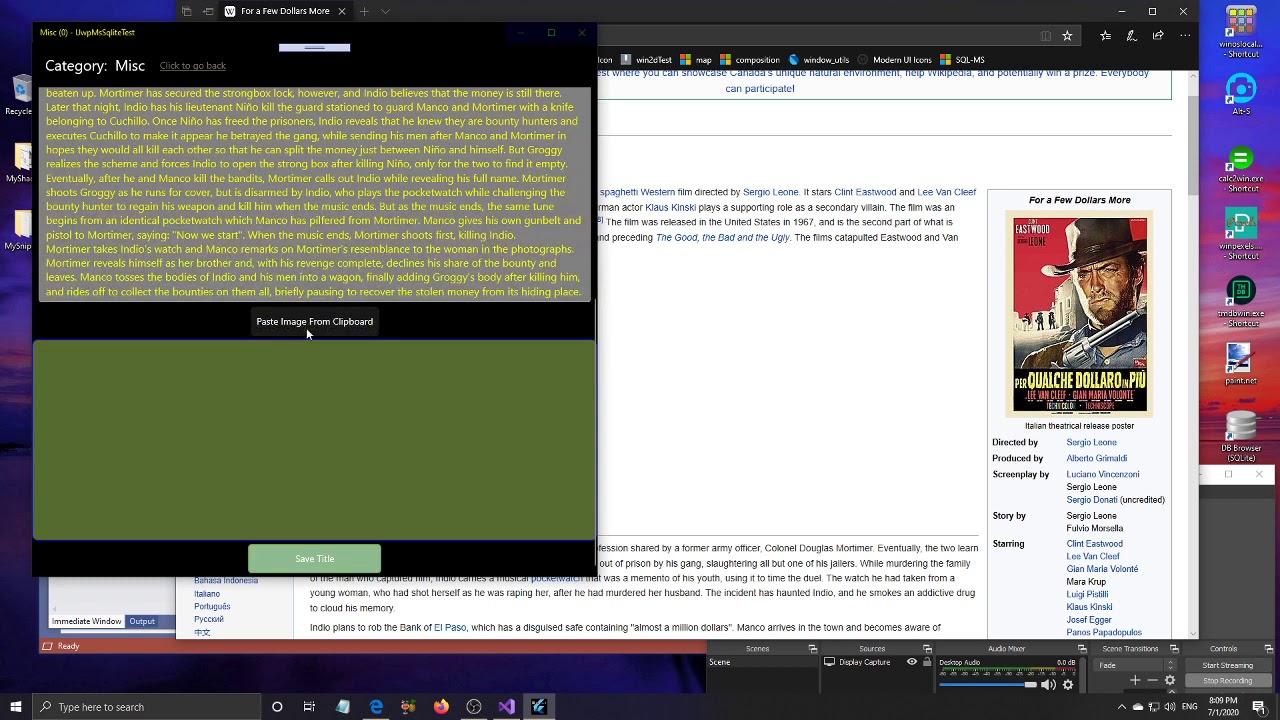 Windows Uwp C Sqlite With Microsofts Version Youtube