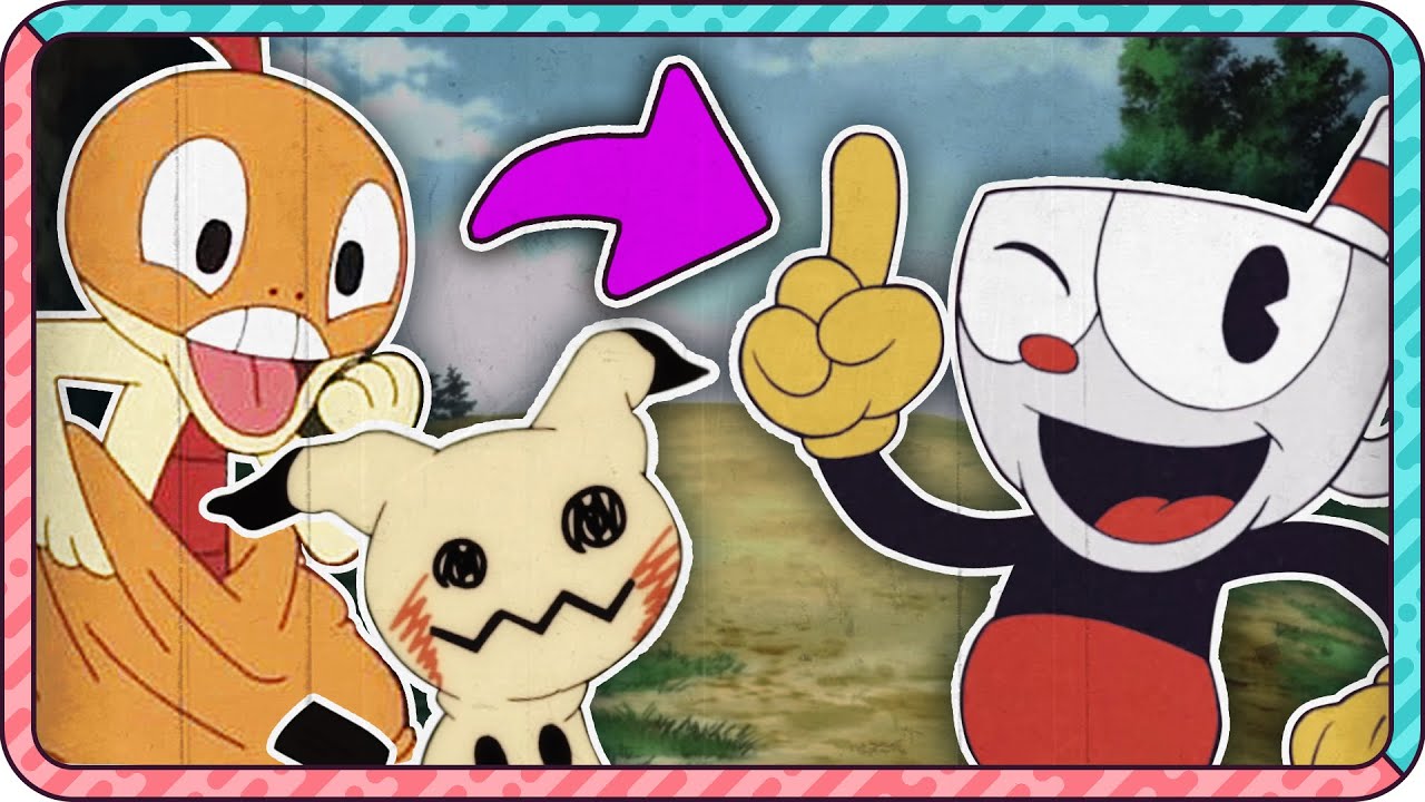 Pokemon HOMENAJEA el ESTILO de CUPHEAD | Pooketoons - YouTube
