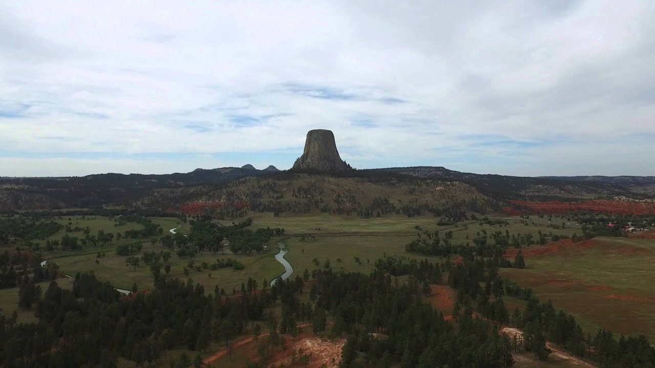 Aerial View of Devils Tower - YouTube