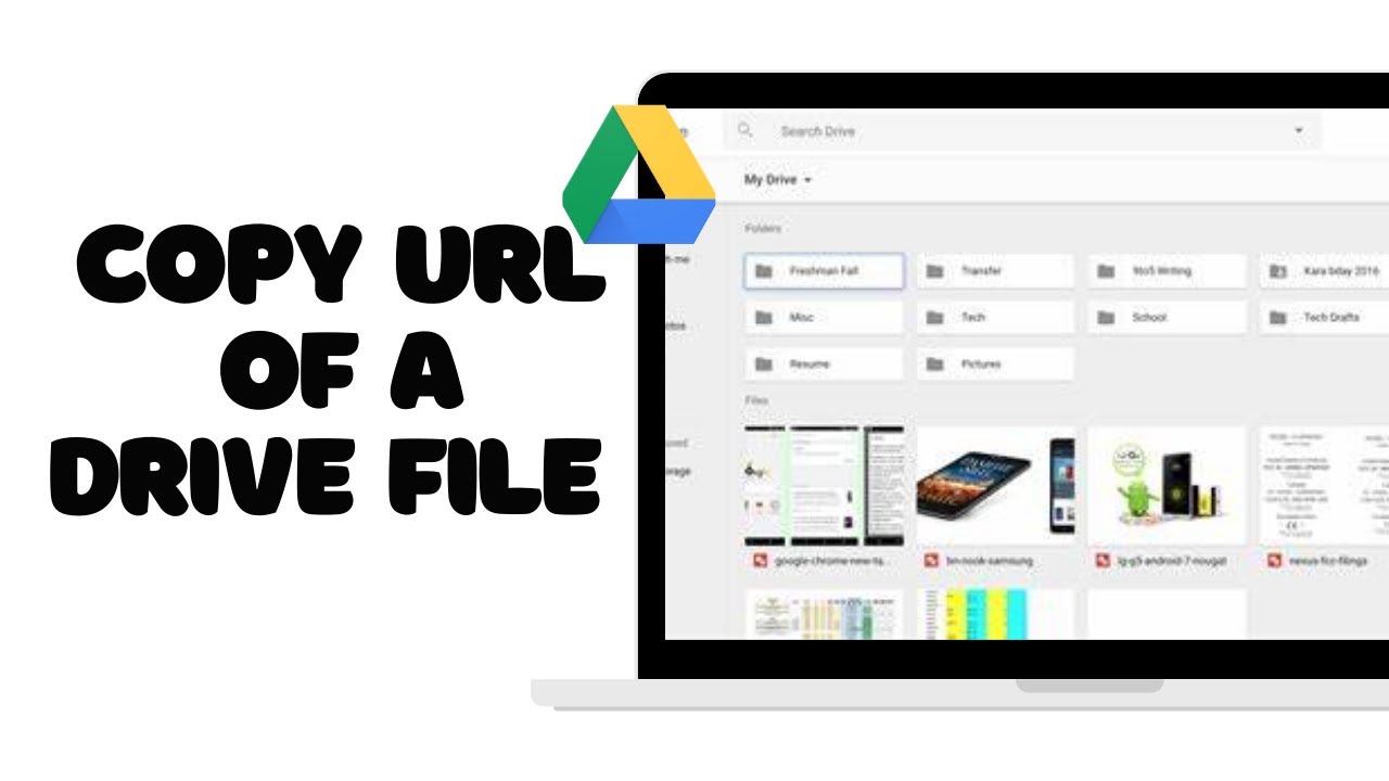 How to Copy the URL of a Google Drive File on Your Computer - YouTube