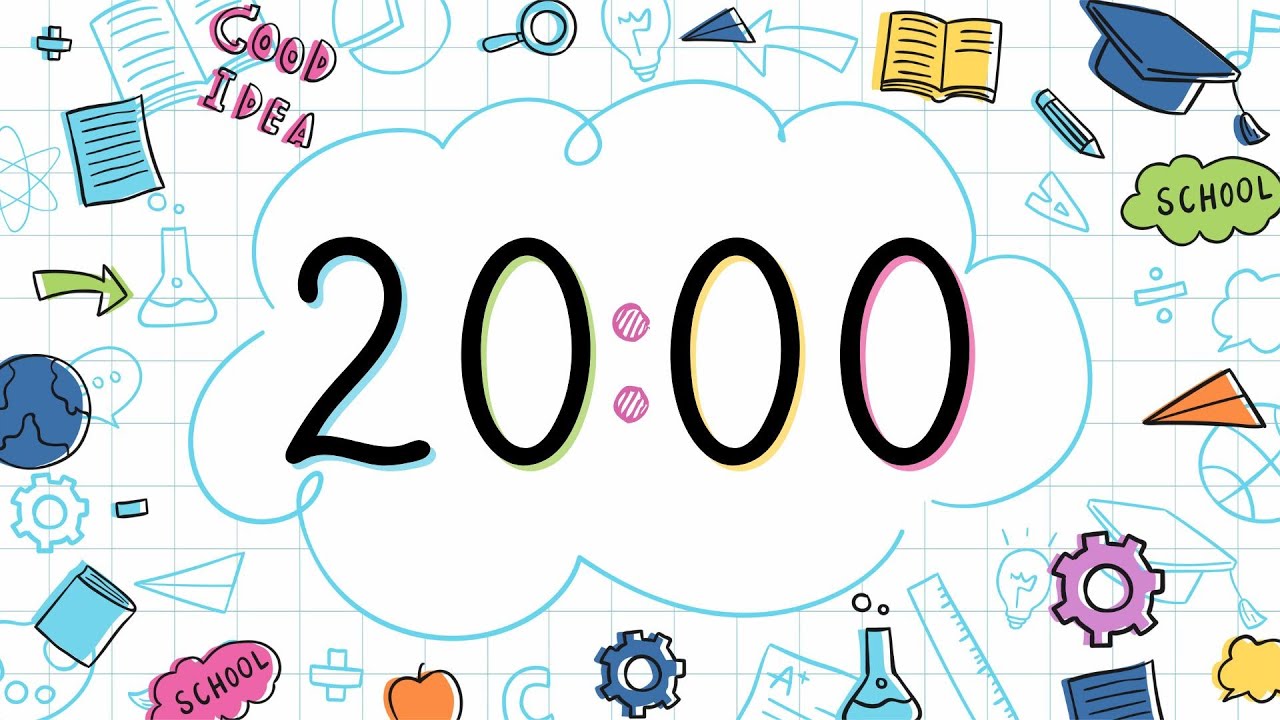 20 Minute School Themed Classroom Timer - YouTube