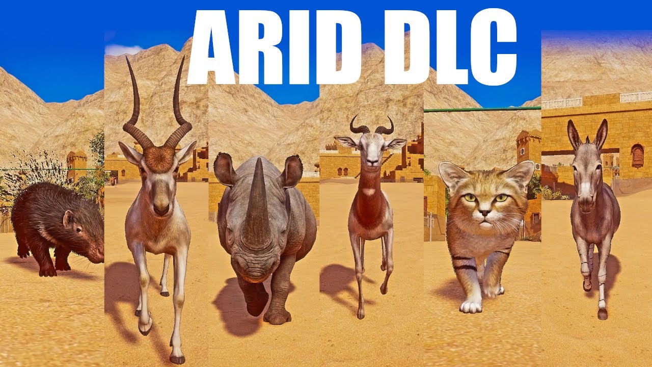 Arid Animal Pack DLC Speed Races in Planet Zoo included Gazelle ...