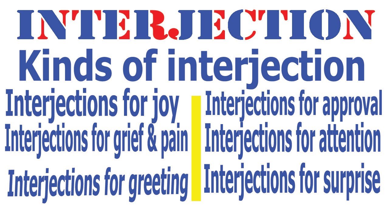 What is a interjection & Types with examples? What is the importance of using interjection ...