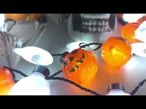 Halloween Pumpkin Skull Ghost Glow Necklaces, 3D Light Halloween Party Favors Necklaces for Kids