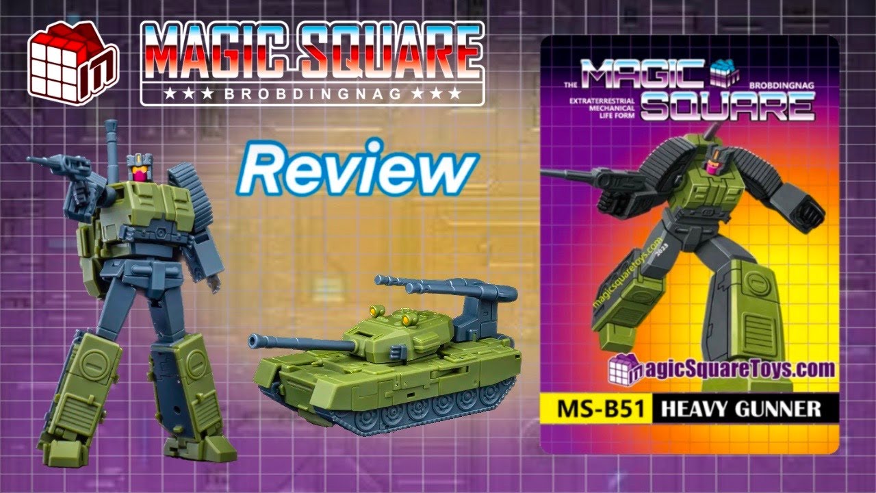 Magic Square MS-B51 Heavy Gunner / Brawl Review - YouTube