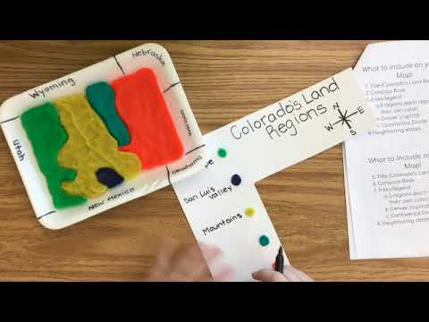 How to Label Your Salt Dough Map of Colorado - YouTube
