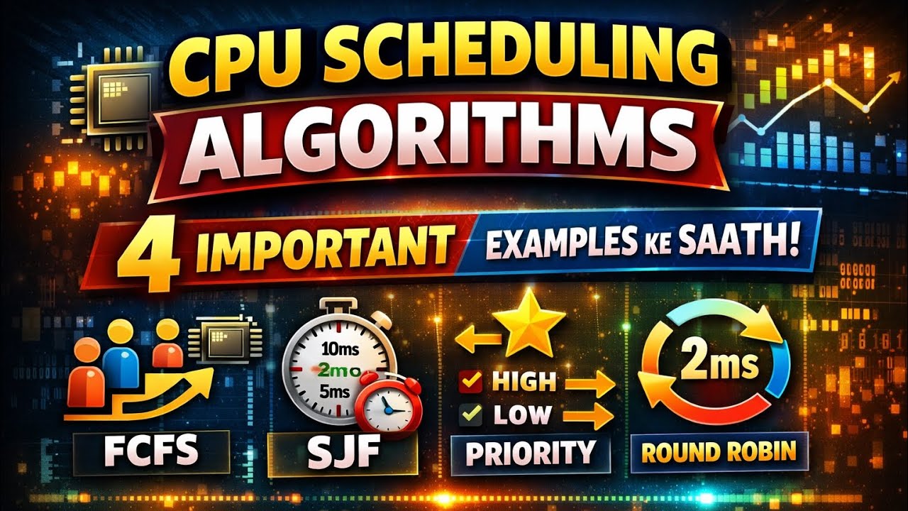 👉 CPU Scheduling Algorithms 🔥 | FCFS, SJF, Priority, Round Robin - YouTube