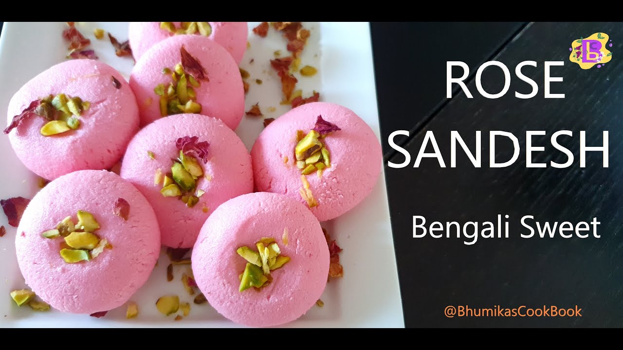 रोज़ संदेश | Rose Sandesh - Bengali Sweet #indiansweet # ...