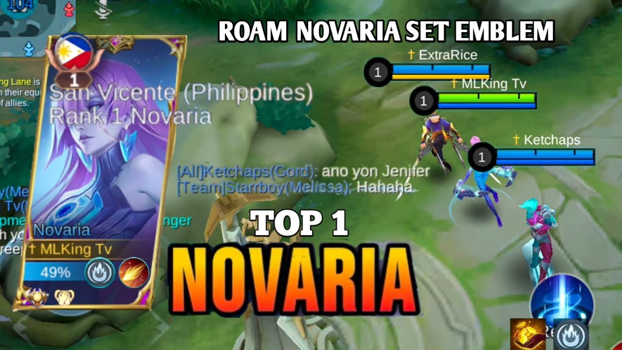 TOP 1 NOVARIA / ROAM NOVARIA SET EMBLEM / novaria combo - YouTube