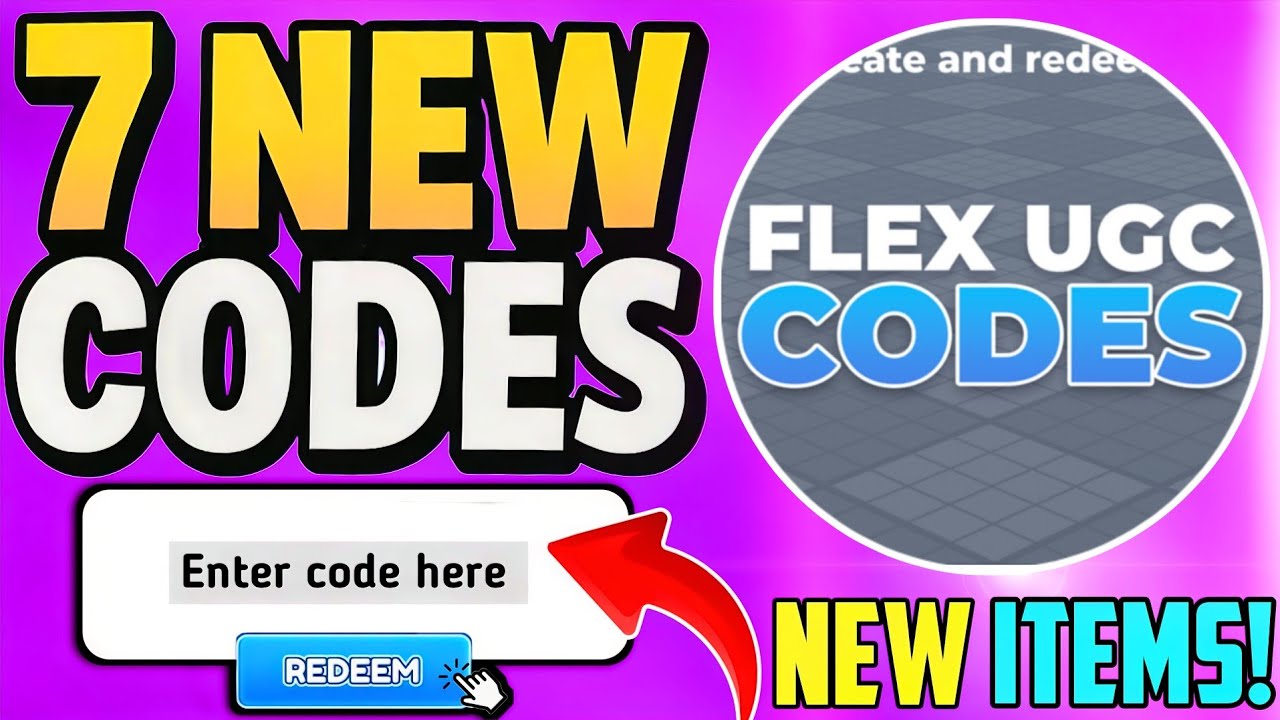 ⚠️FREE ITEMS⚠️ ALL WORKING CODES FOR FLEX UGC CODES 2025 - ROBLOX ...