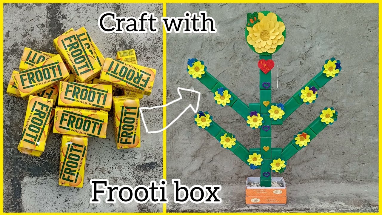 आप ने देखा है कही पर frooti box ka पेड़ 🌲| how to make tree 🌲 with ...