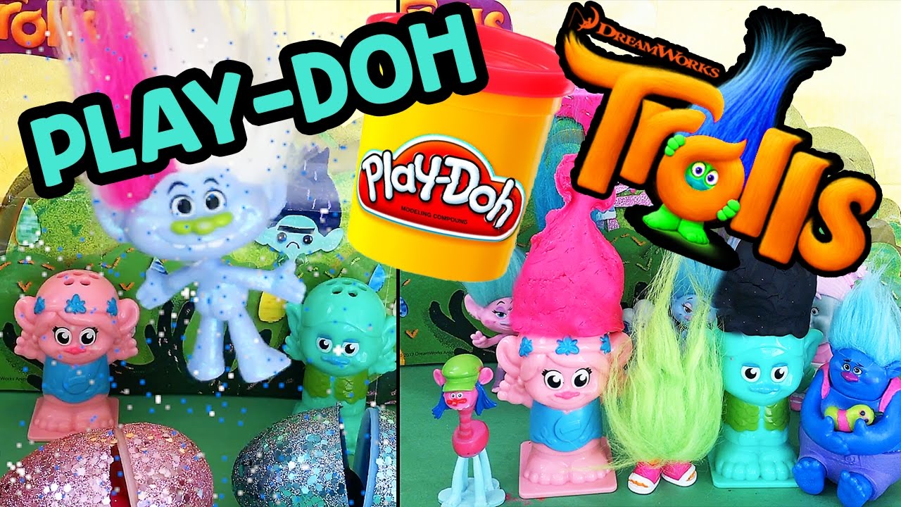 PLAY DOH Trolls Come To LIFE! - YouTube