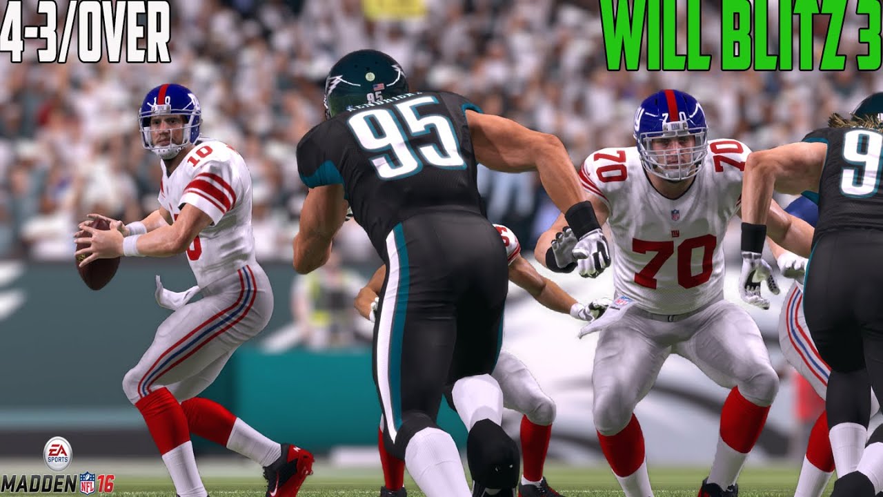 Madden 16 Tips -4-3 Over/Will Blitz 3 - YouTube