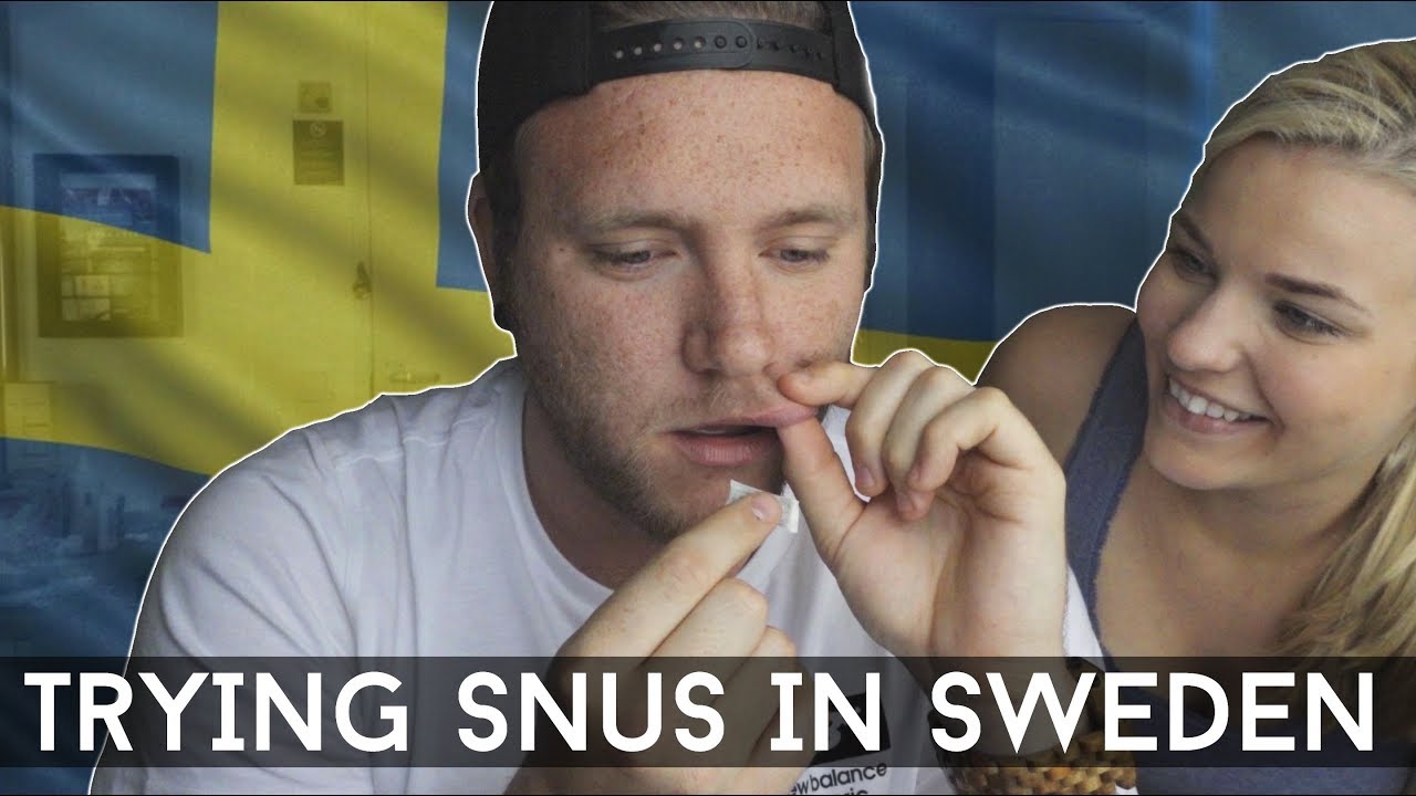 TRYING SNUS IN SWEDEN - YouTube