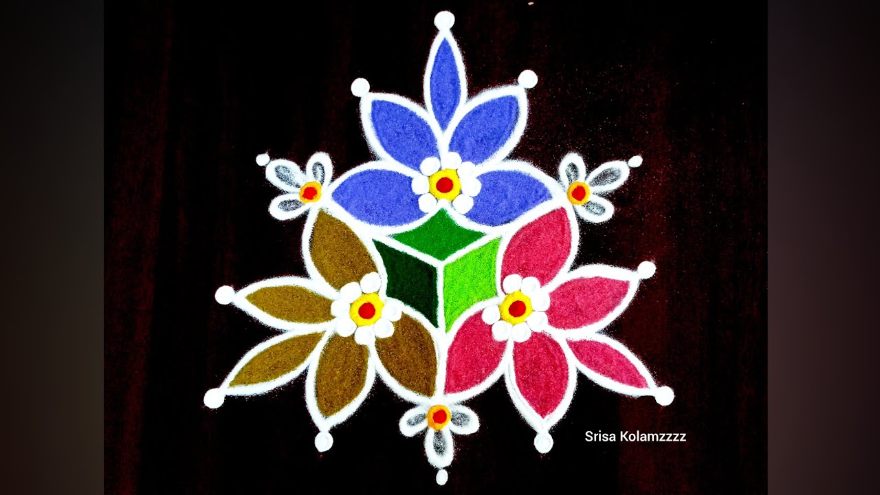 563.Pillayar Chaudhuri special Easy Simple and Beautiful Rangoli ...