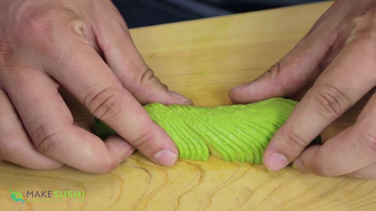 Avocado Rose Garnish Tutorial - YouTube