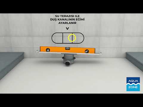 Yükseklik Ayarlı Paslanmaz Çelik Duş Kanalı Uygulama Videosu
