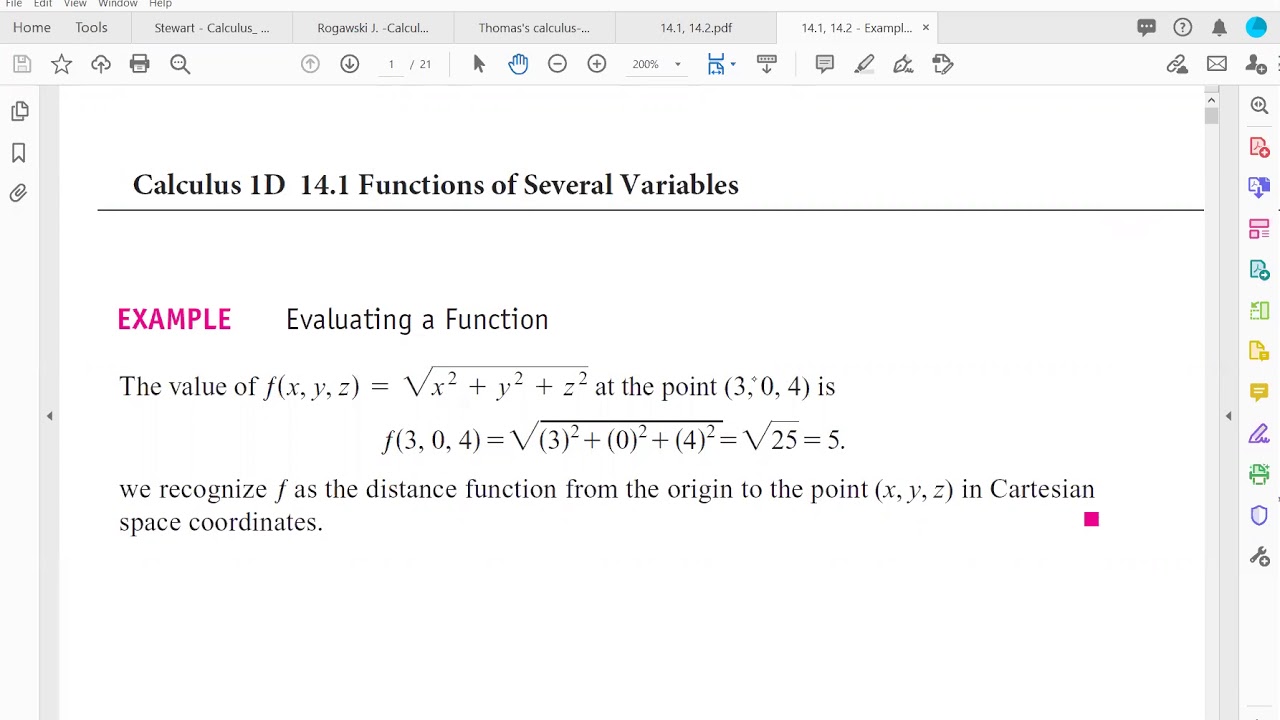 Math 1D 14.1 part 1 - YouTube