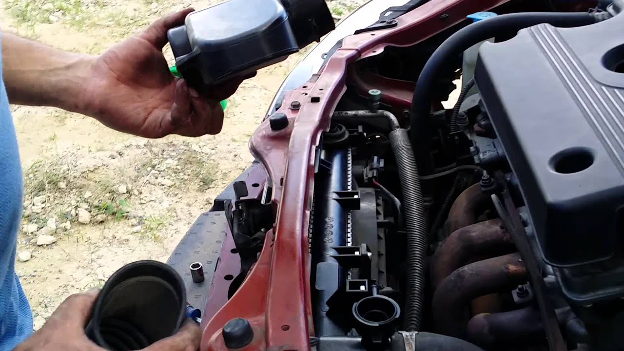 how to install a radiator on suzuki sx4 part 2-3 - YouTube