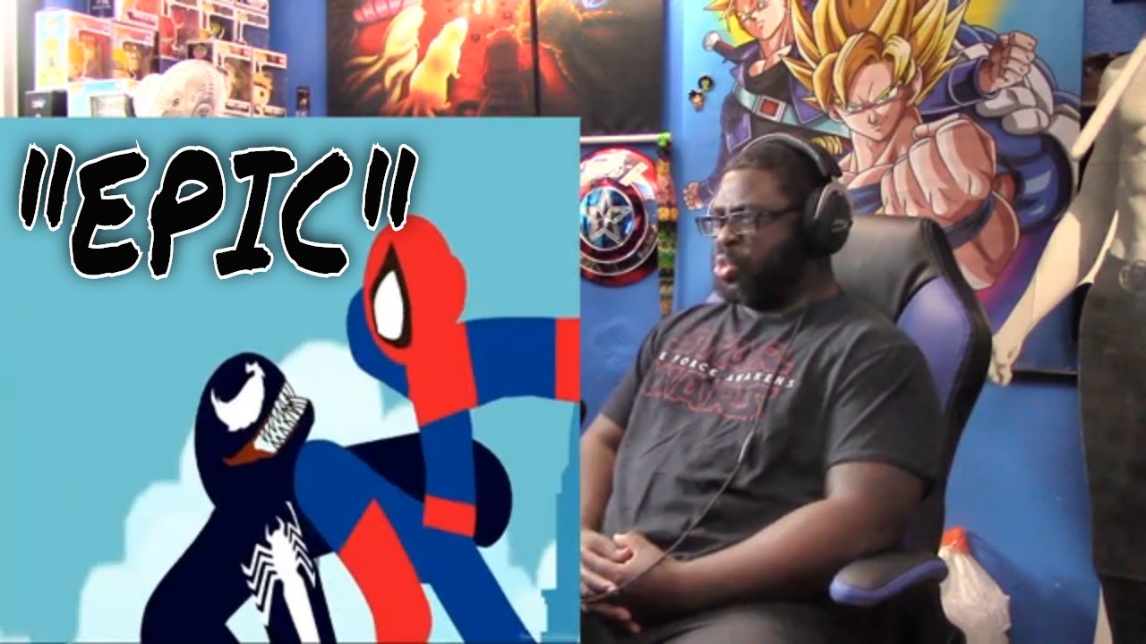 Spider-Man VS Venom Stick Fight!! (REACTION) - YouTube