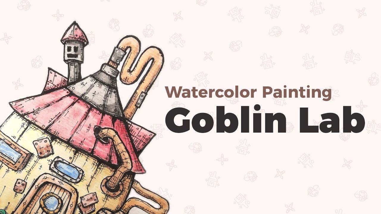 Watercolor Painting: The Goblin Lab - YouTube