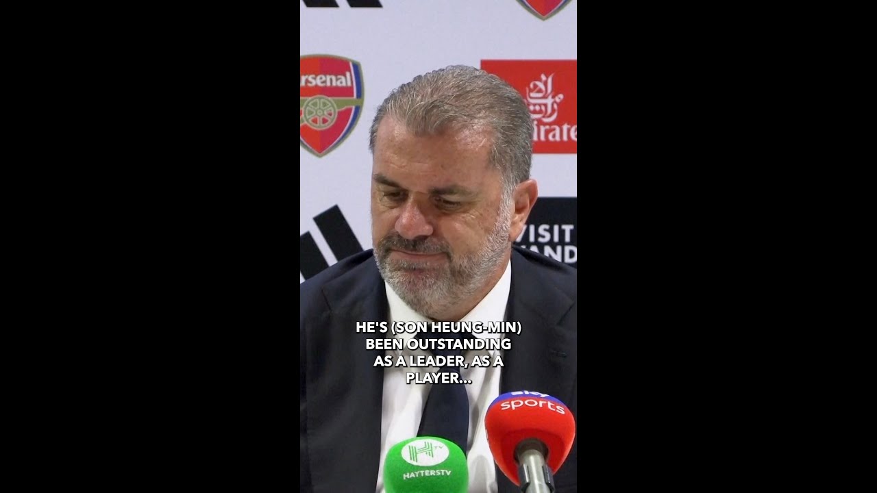 Ange Postecoglou praises "outstanding" Son after 2-2 draw at Arsenal ...