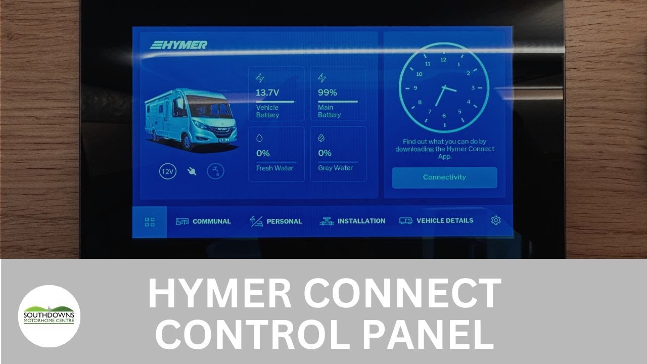 How to use your HYMER Connect Control Panel - YouTube