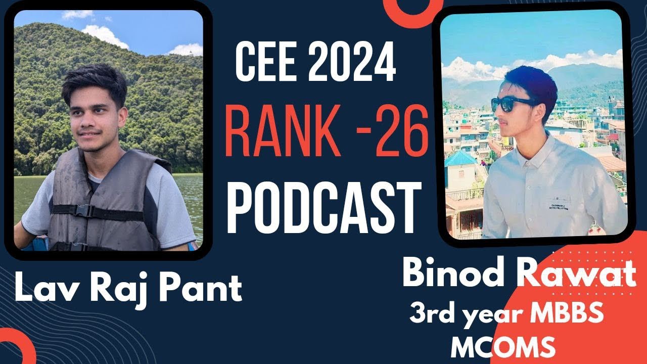 Talk session with CEE MBBS Rank 26- LAV RAJ PANT - YouTube