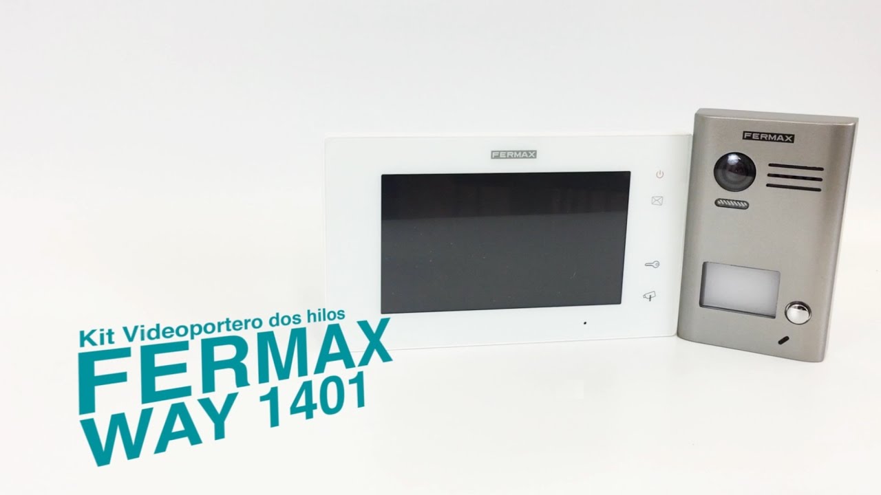 Kit videoportero 1401 WAY dos hilos de Fermax - YouTube