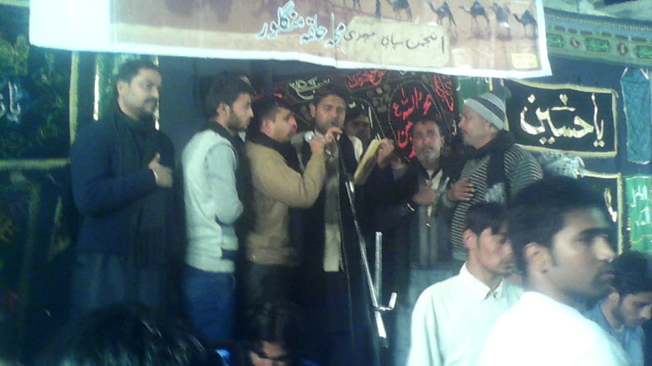 Live Noha Sar noke neza par in U K 2014 by Shah Abbas Zaidi & Kumail ...