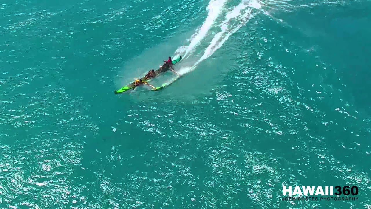 Outrigger Canoe outside of Waikiki - YouTube
