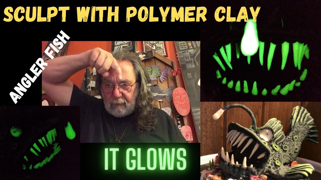How To Sculpt With Polymer Clay. A Glowing Angler Fish - YouTube