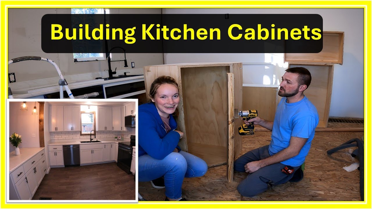 We Build Our First Kitchen Cabinets and They turned out Great. - YouTube