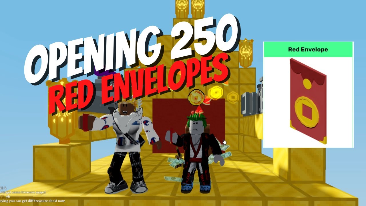 Opening 250 Red Envelope From Lunar Events Roblox Islands - YouTube