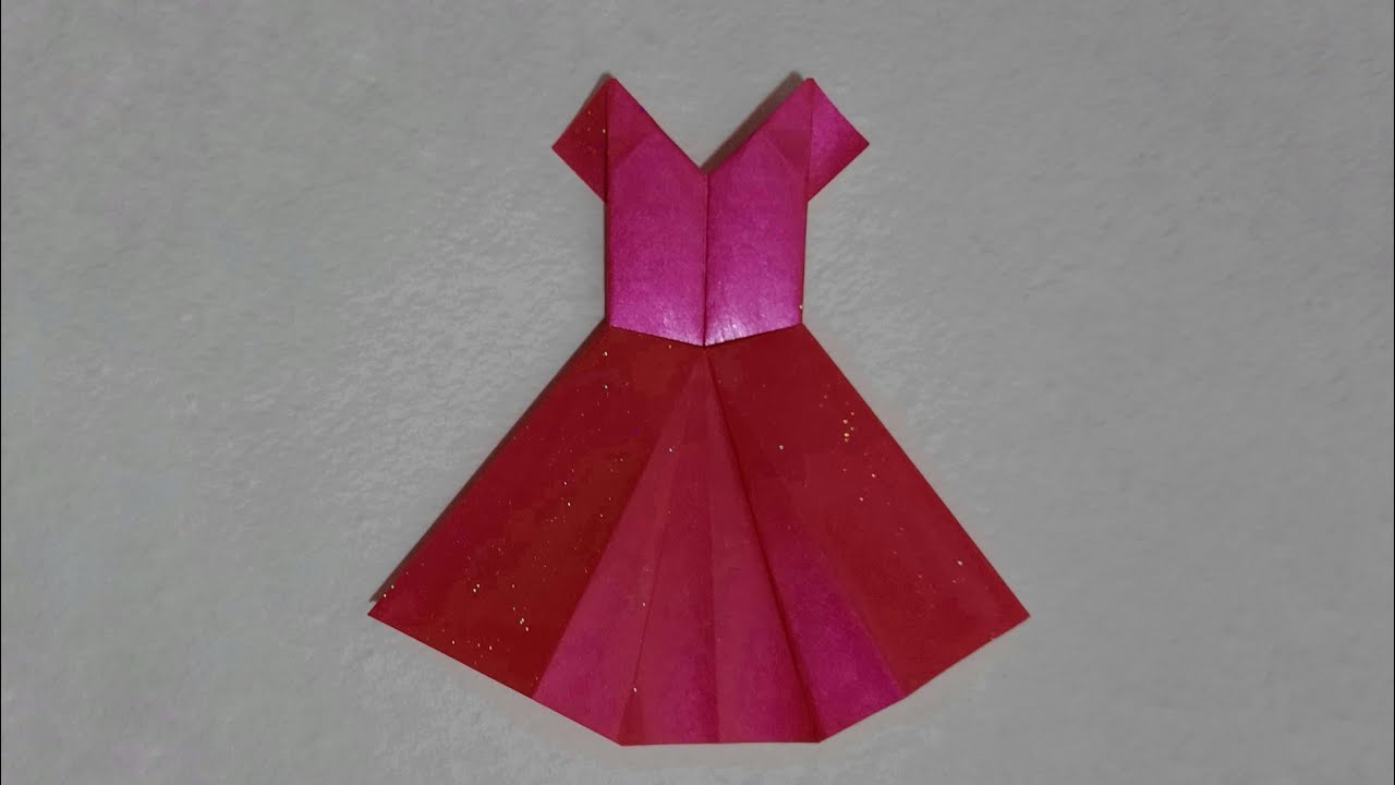 HOW TO MAKE ORIGAMI EASY DRESS.... K!dSpecial - 088 12 JUNE 2020 - YouTube
