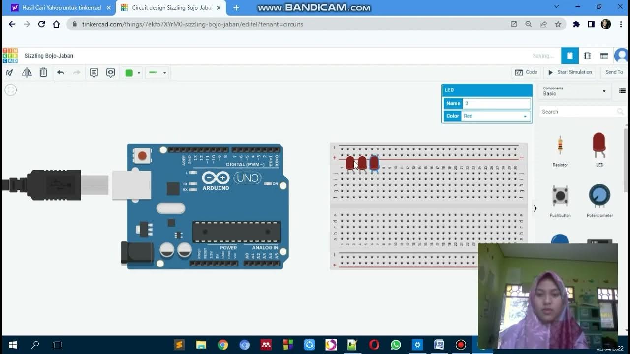 Cara Membuat Lampu Lalu-Lintas menggunakan Tinkercad - YouTube