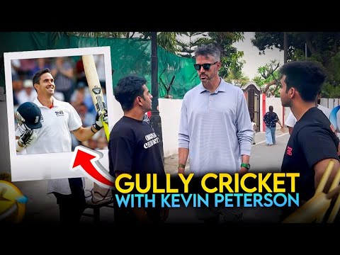 GULLY CRICKET with Kevin Peterson 😍 - YouTube