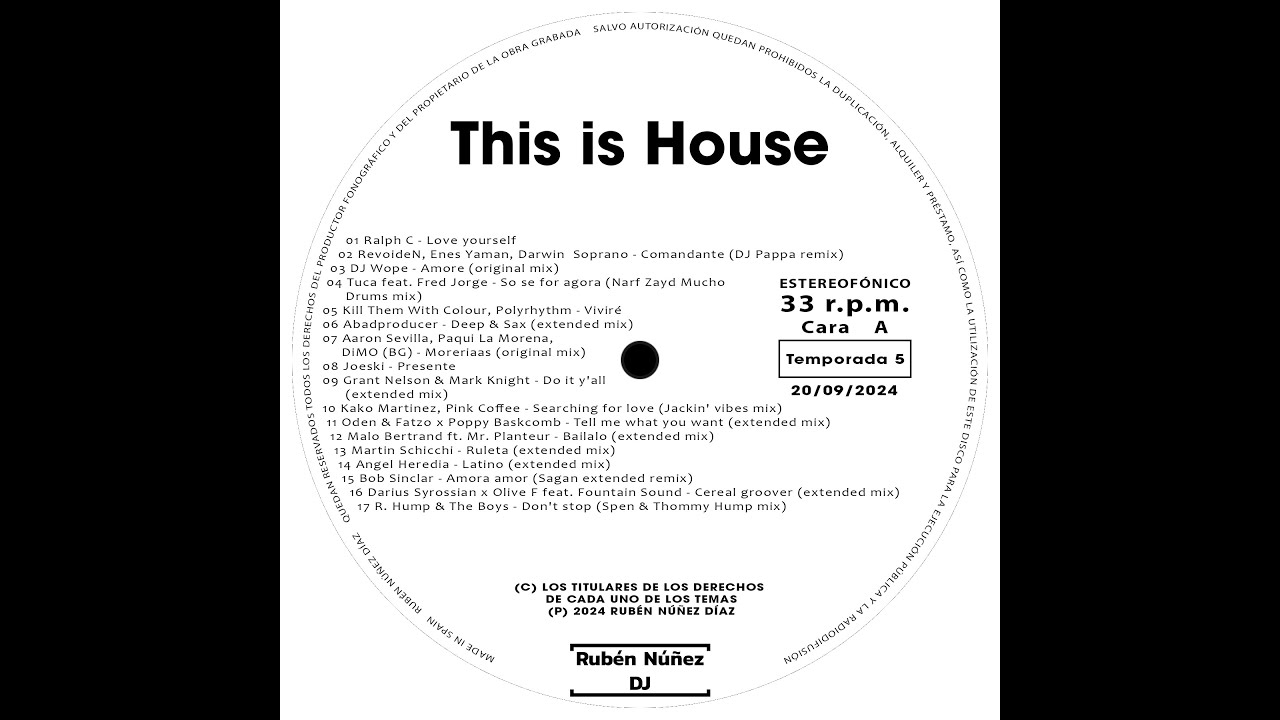 This is House 2024-09-20 DJ set by Rubén Núñez - Afro Latin Deep ...