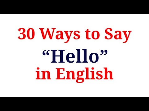 30 Ways to Say “Hello” in English | Useful Hello Synonyms | Advance ...