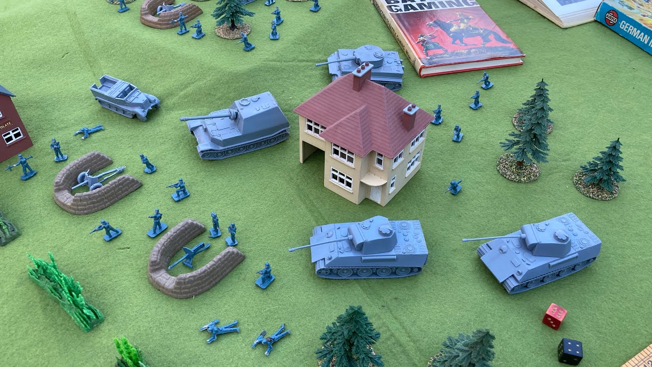 Airfix HO/OO poly vehicles and soldiers playing your first wargame ...