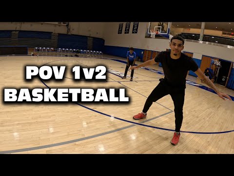 POV COLLEGE BASKETBALL 1v2 FIRST PERSON - YouTube