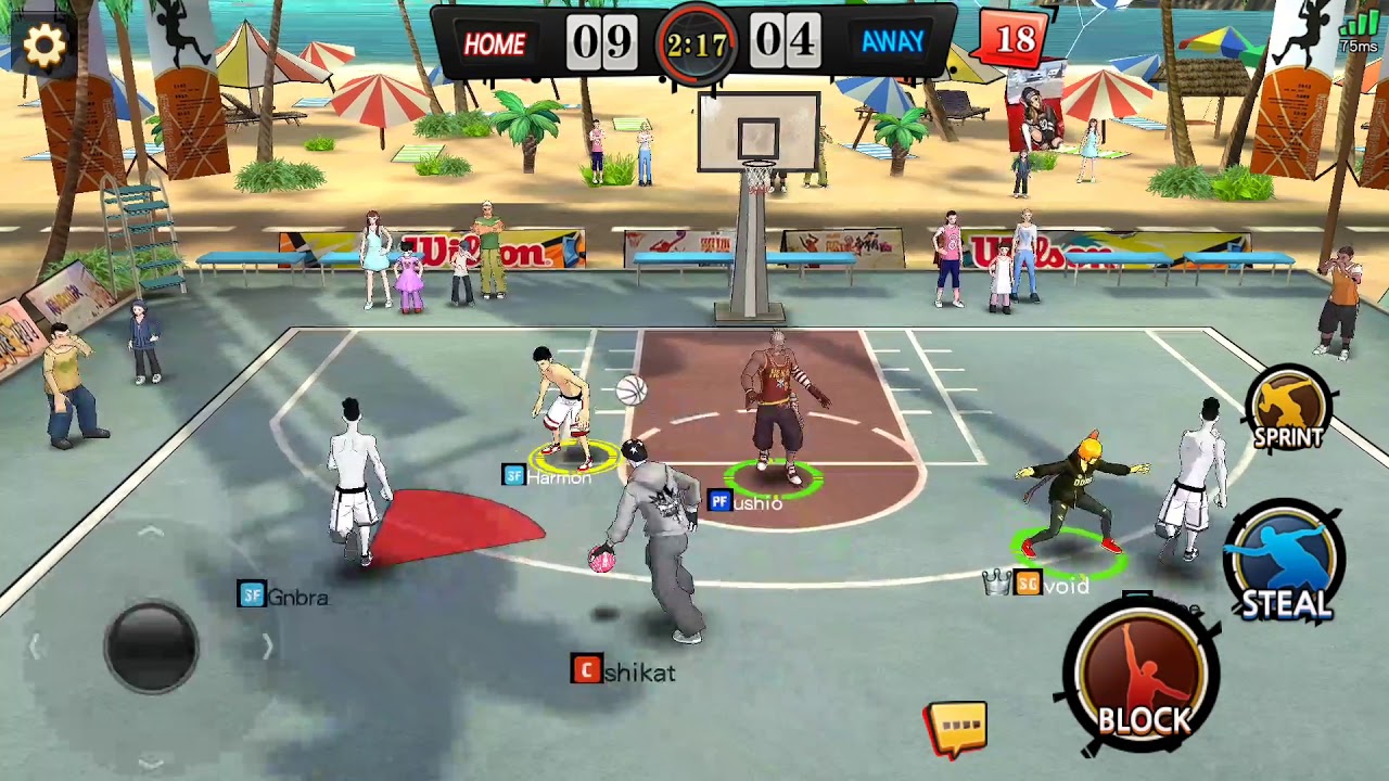 Street ball 3v3 game - android samsung galaxy s7 - YouTube