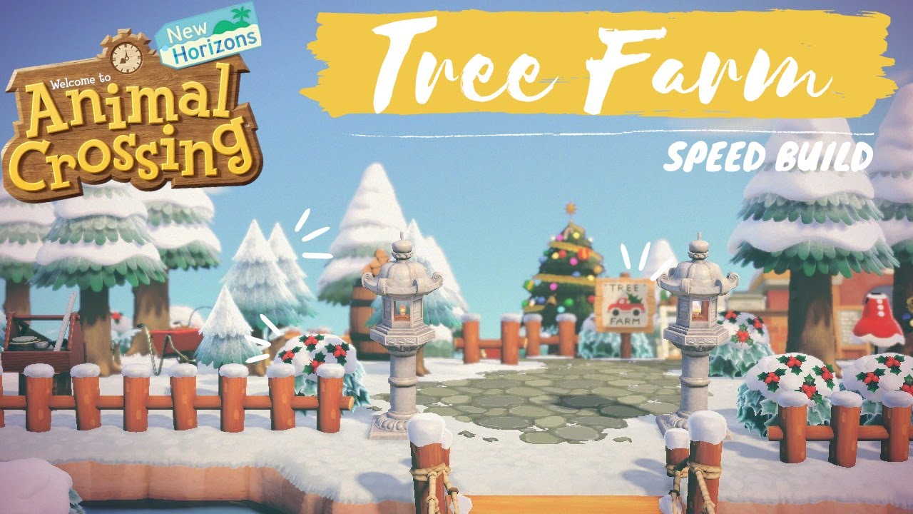 Getting onboard the Christmas Tree Farm train in Animal Crossing ...