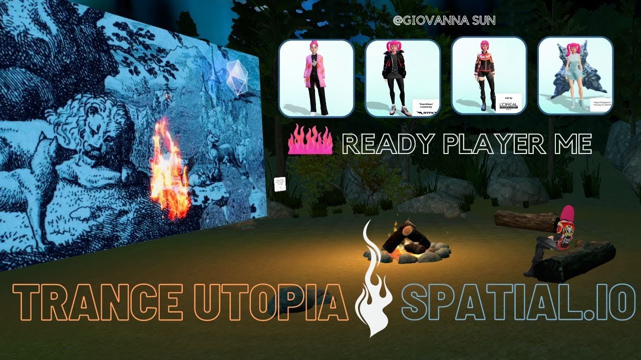 Trance Utopia in Spatial.io | Ready Player Me 3D Avatar #tranceutopia # ...