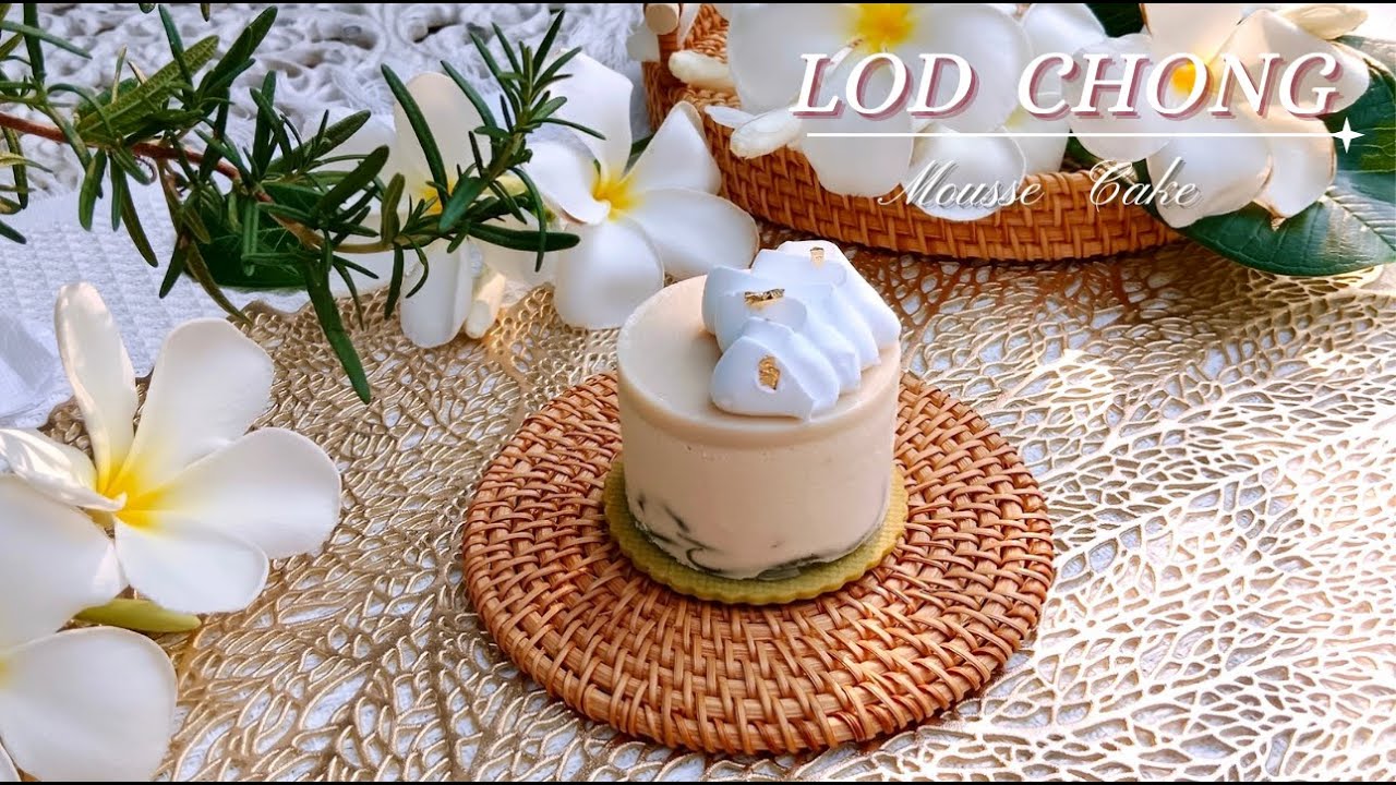 LOD CHONG MOUSSE CAKE 💚 (มูสลอดช่อง) - YouTube